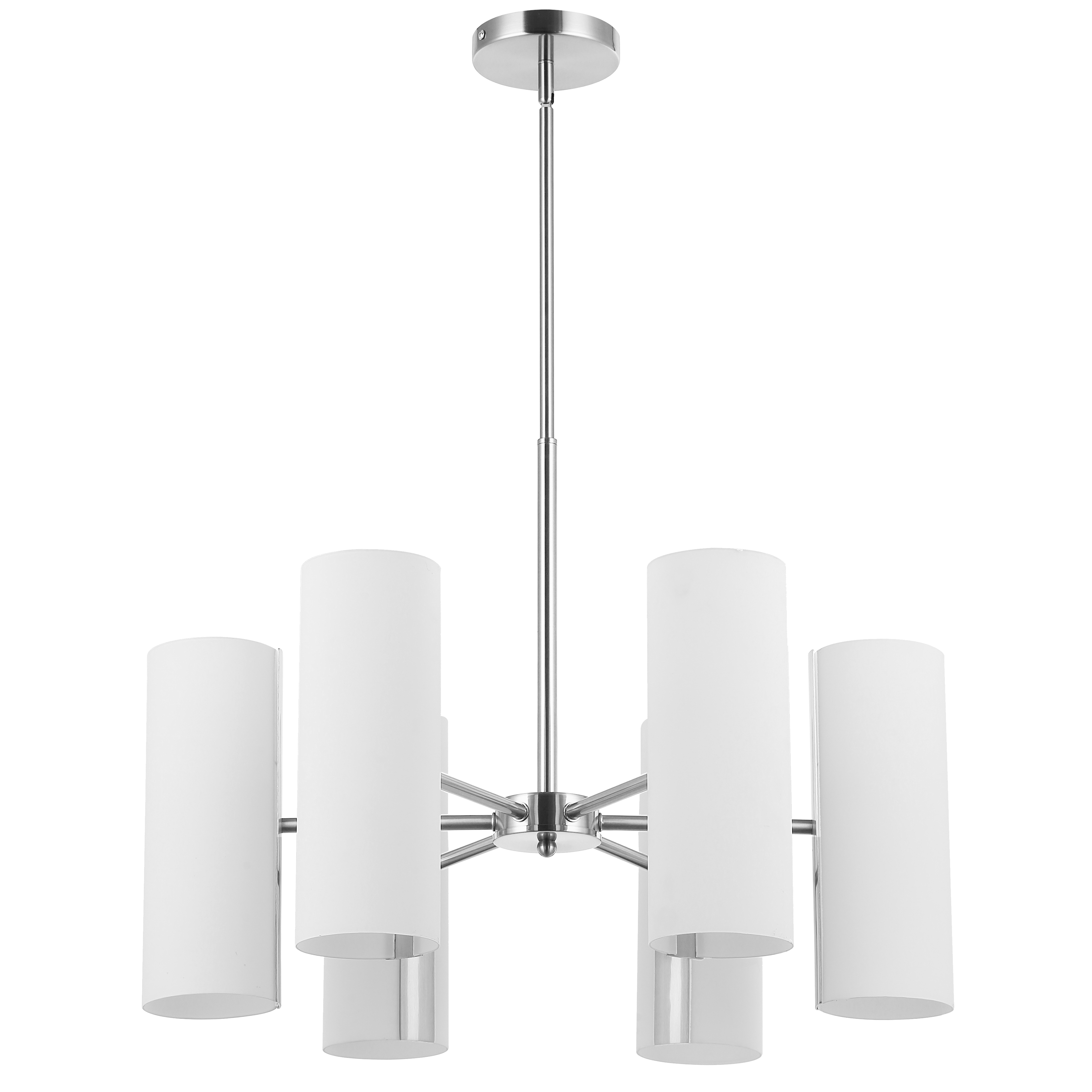 6LT Chandelier, SC w/ Opal Glass - Dainolite