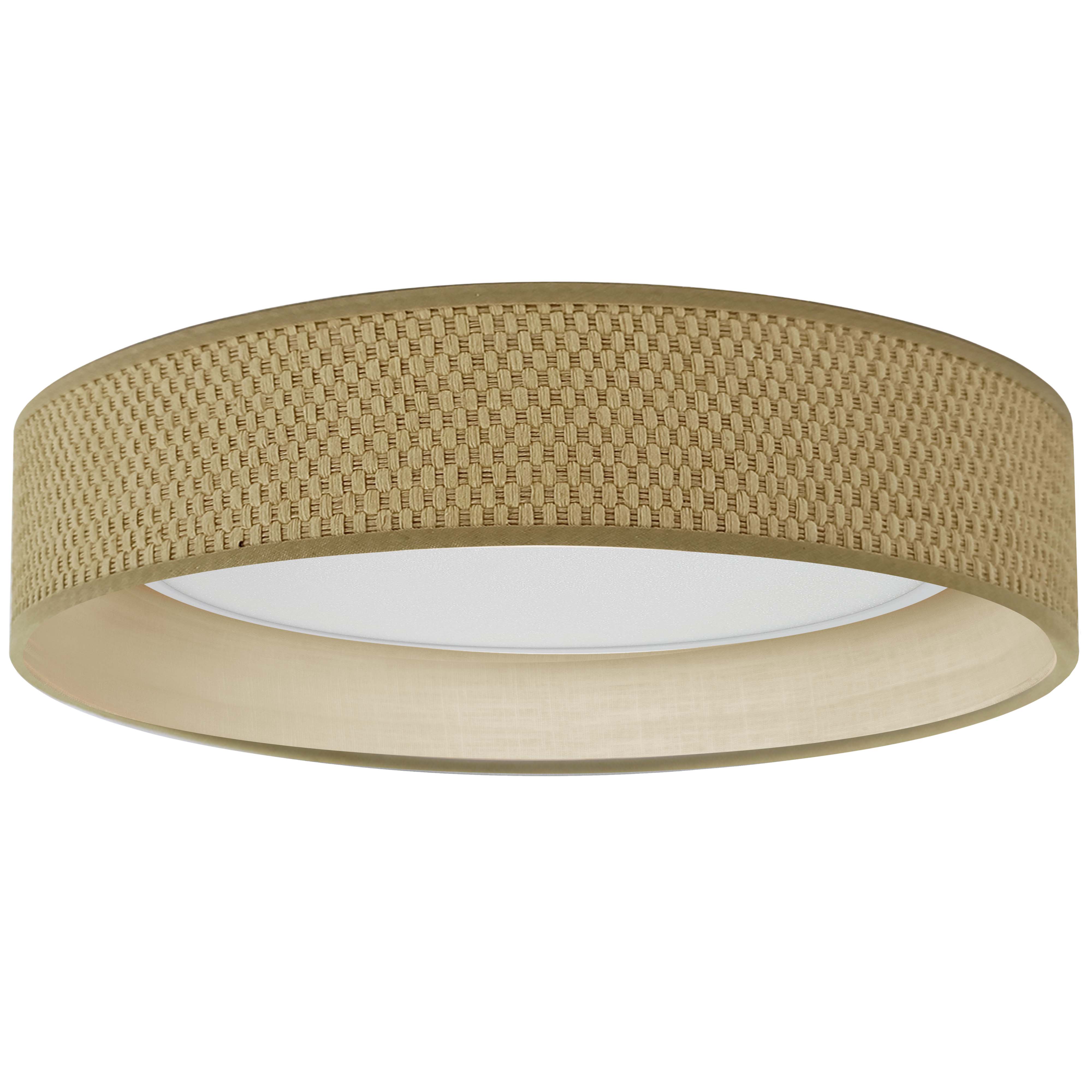 30W 5CCT Flushmount, NAT Shade - Dainolite